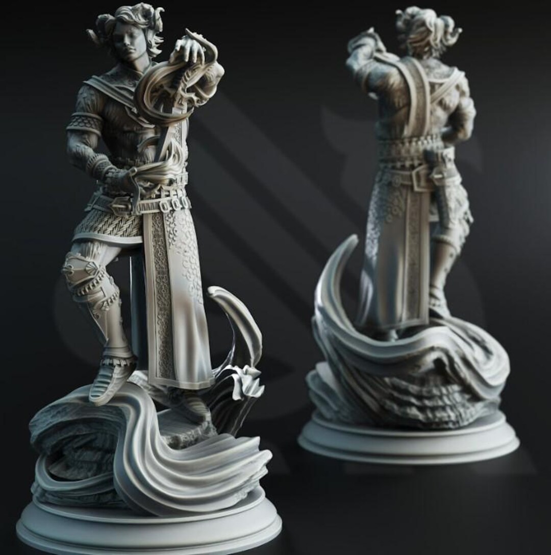 Tiefling Warlock Rogue Miniature – Arcane Trickster for Tabletop Rpgs ...