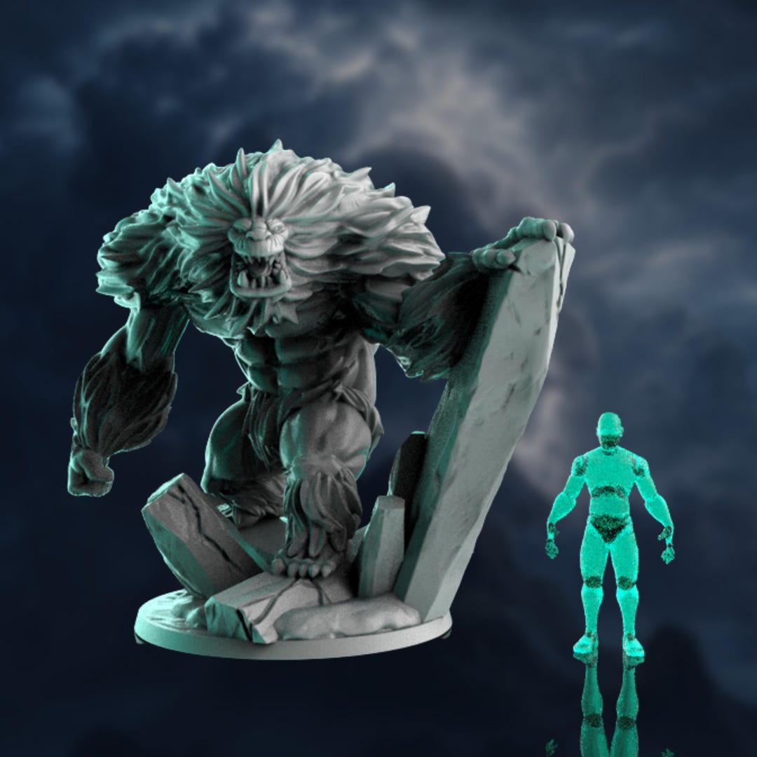 Bigfoot Miniature | 32mm Large Sasquatch Forest Monster Mini | Yeti ...