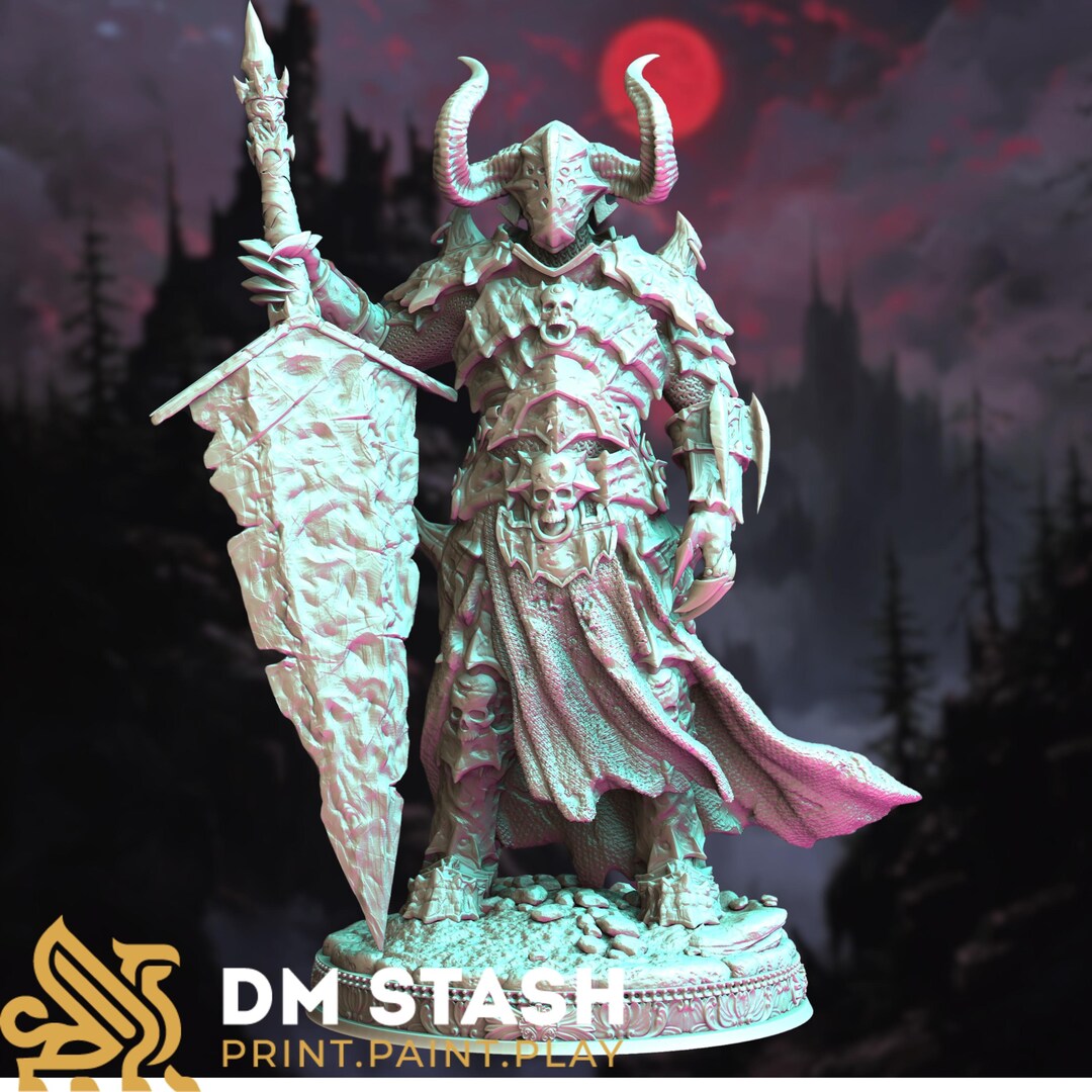 Death Knight Miniature | Oath of Vengeance Paladin Mini | Dm Stash - Etsy