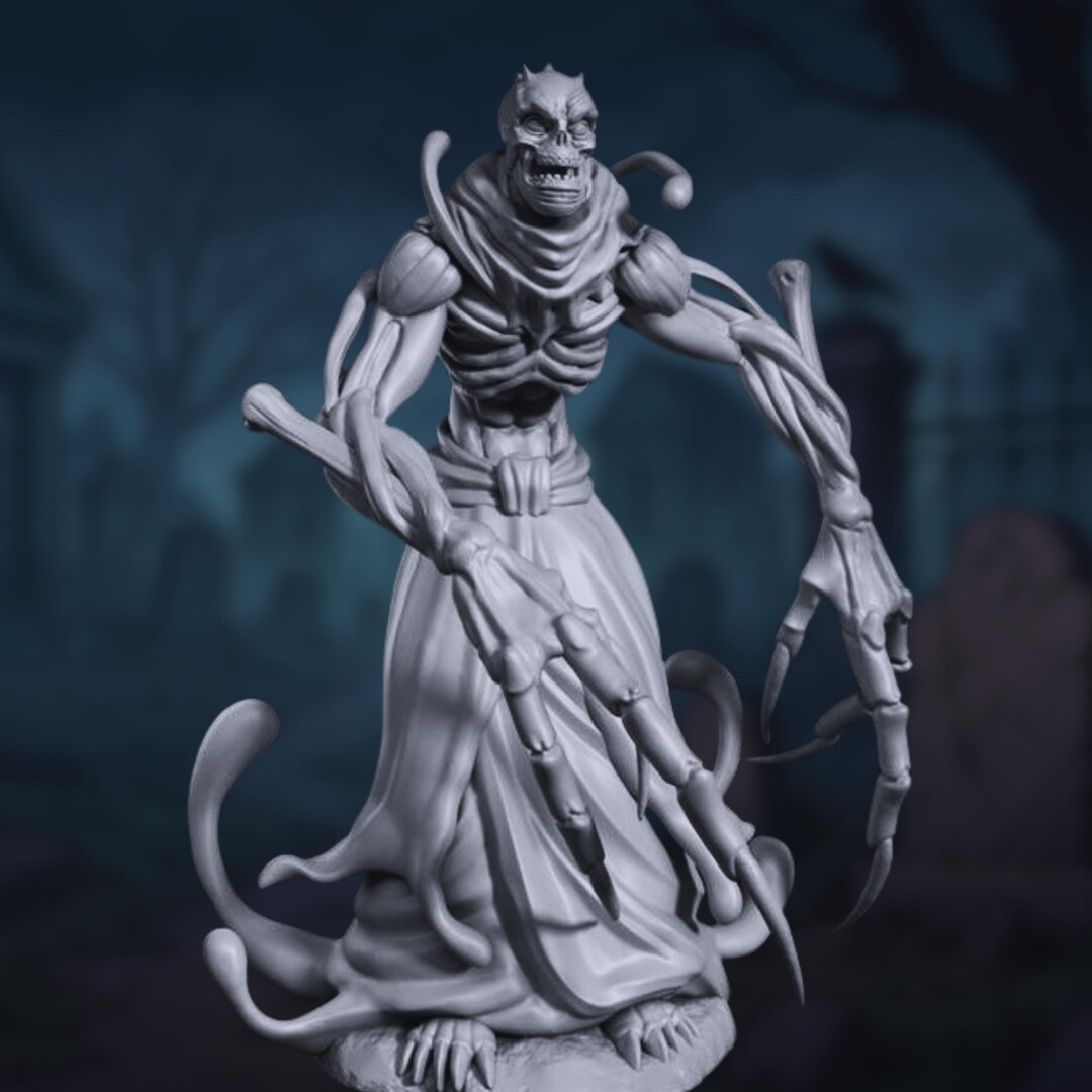 Skeletal Claw Horror Miniature: 32mm Resin Monster for Tabletop RPG - Etsy
