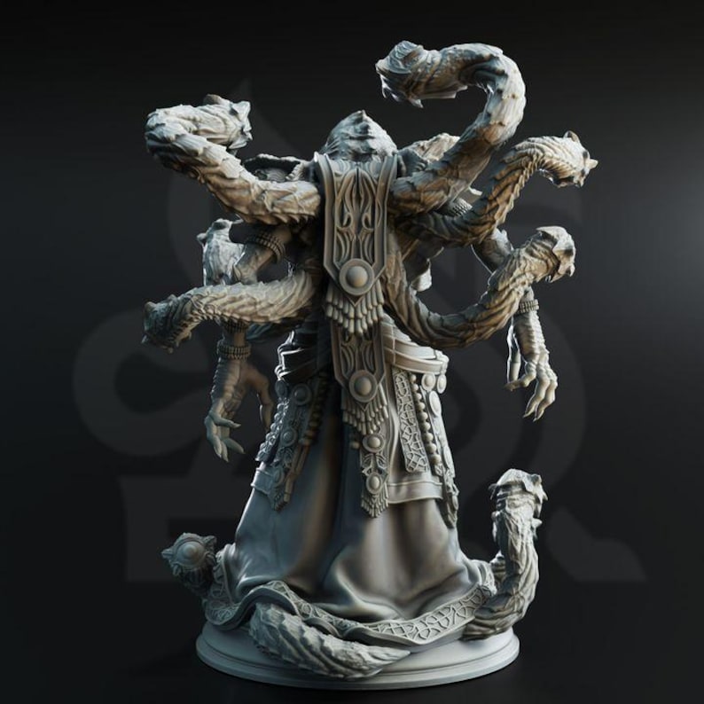 Eldritch Cultist LARGE Fantasy Mini | Tentacled Horror Monster ...