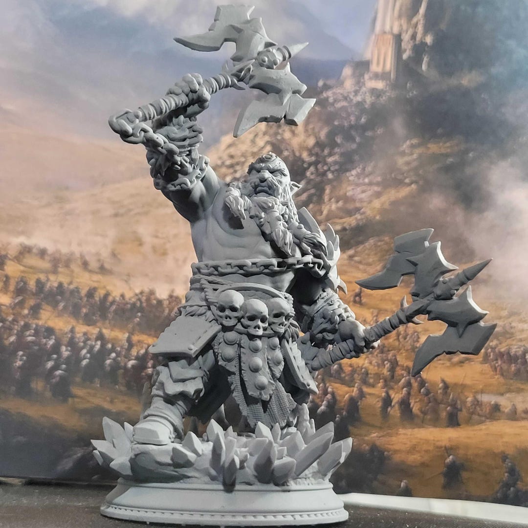 Dwarf Berserker Miniature Dwarven Fighter Dwarven Barbarian Multiple ...
