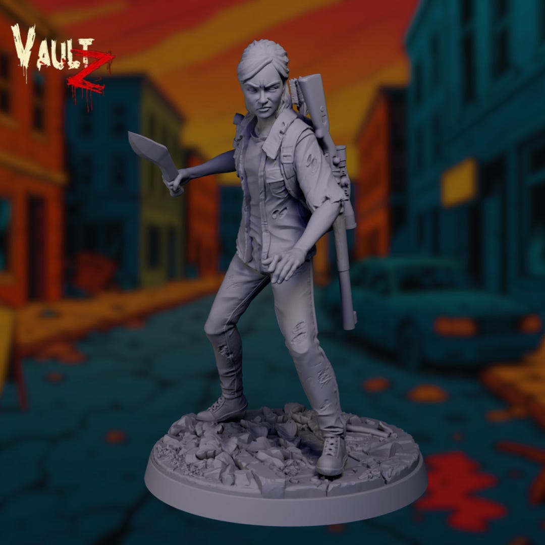Female Apocalypse Fighter Mini | Zombie Survivor Woman With Rifle and ...