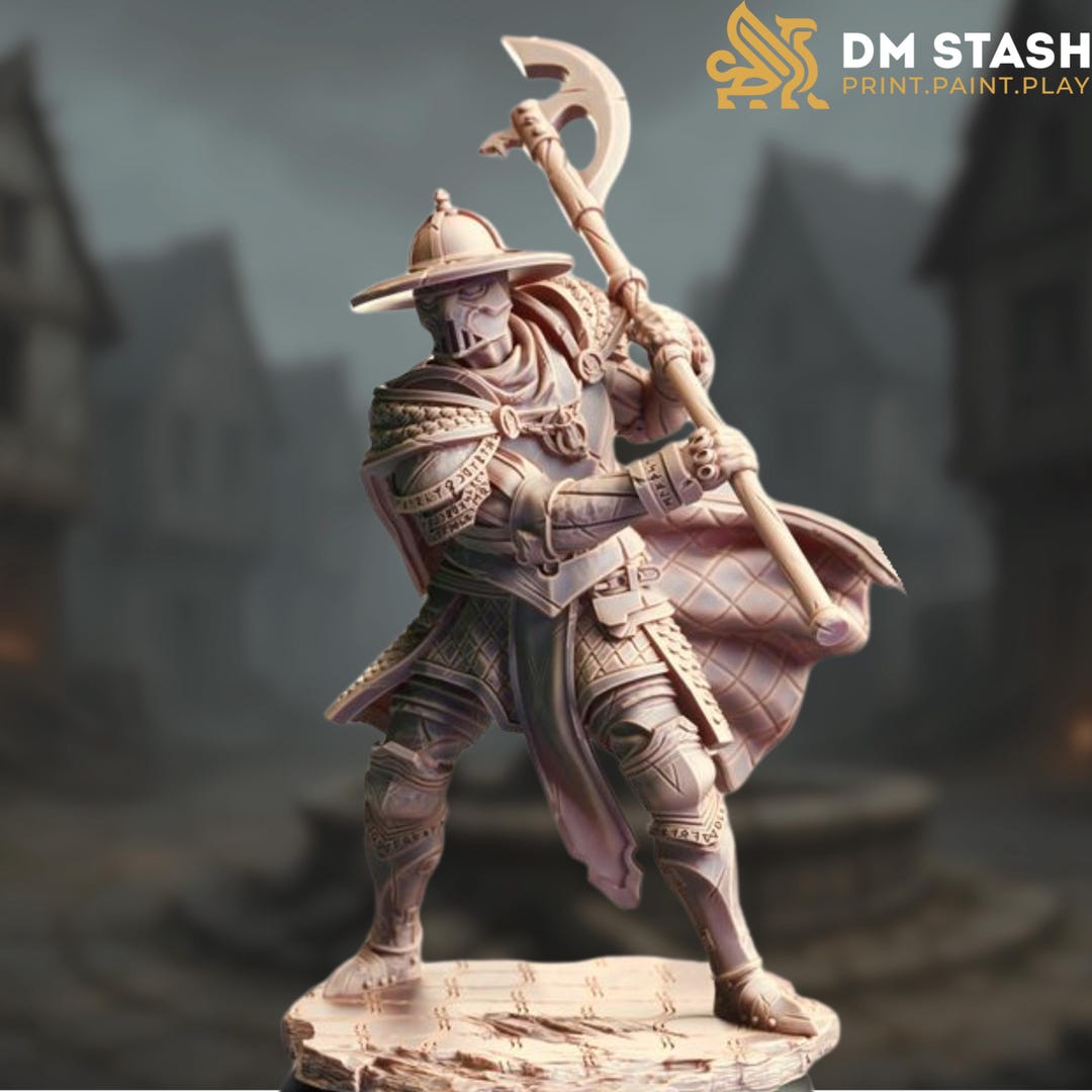 Judgement Knight With Axe | Fighter Crusader, Royal Guard Miniature ...