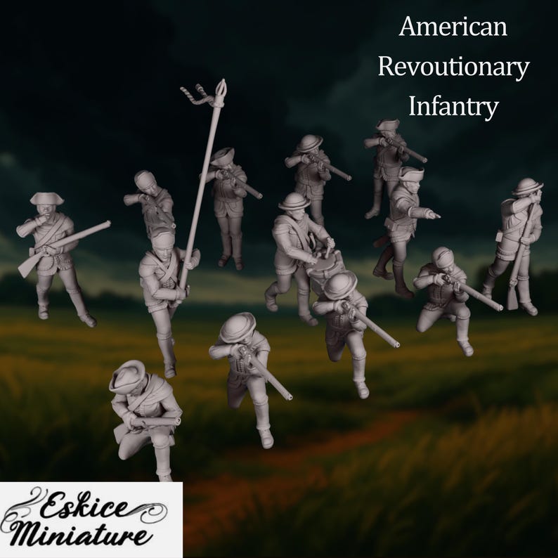 American Revolutionary War Infantry | Firing Line Miniatures ...