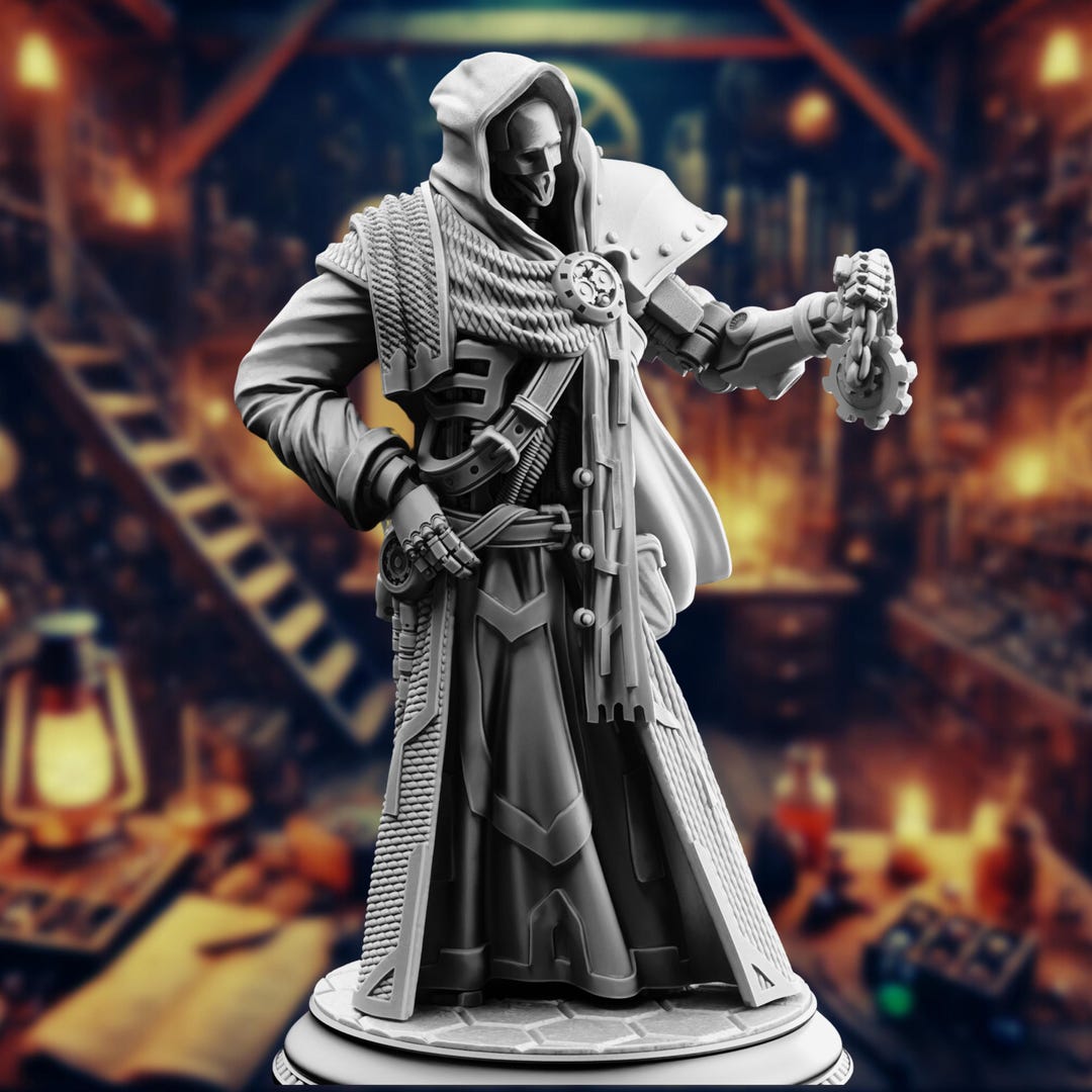 Warforged Forge Domain Cleric Mini | Clockwork Soul Sorcerer Miniature ...