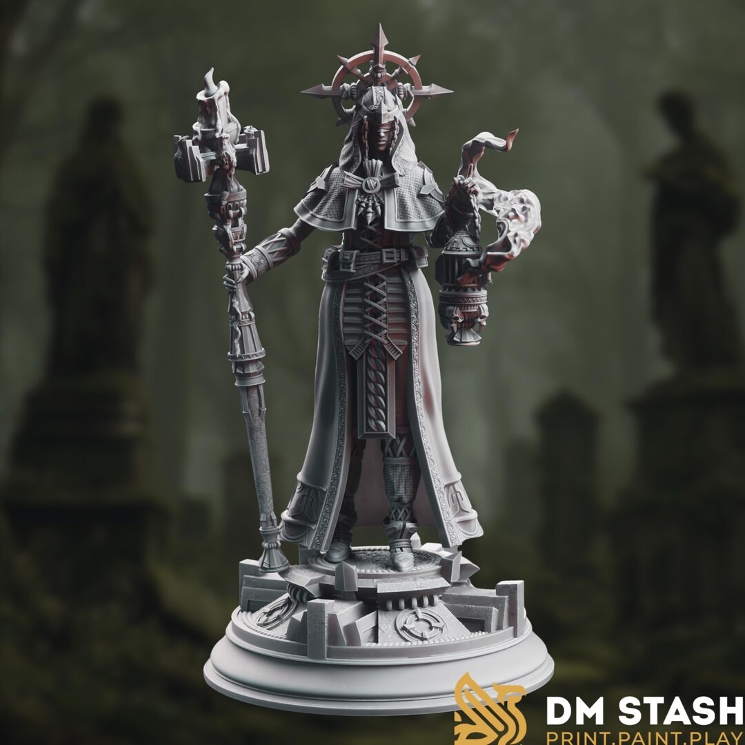 Twilight Cleric Miniature | Grave Domain, Oathbreaker Paladin by DM ...