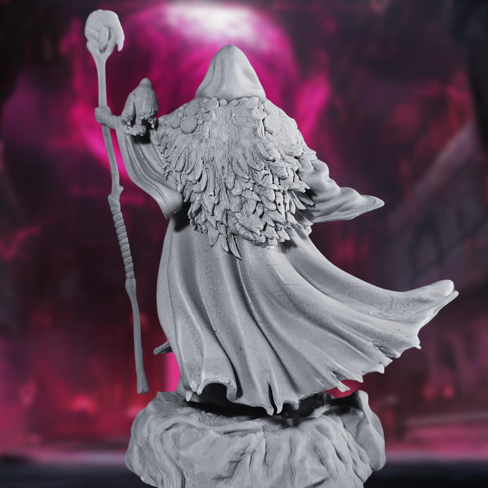 Human Wizard Mini With Familiar Option | Elder Divination Wizard ...
