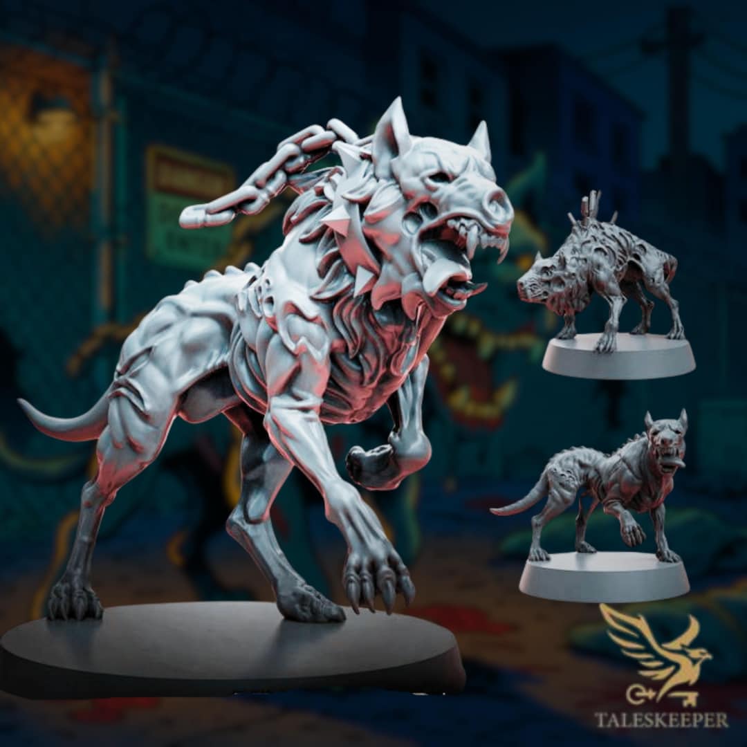 Zombie Dogs Mini Set | Undead Hounds for Horror TTRPG by Tales Keeper ...