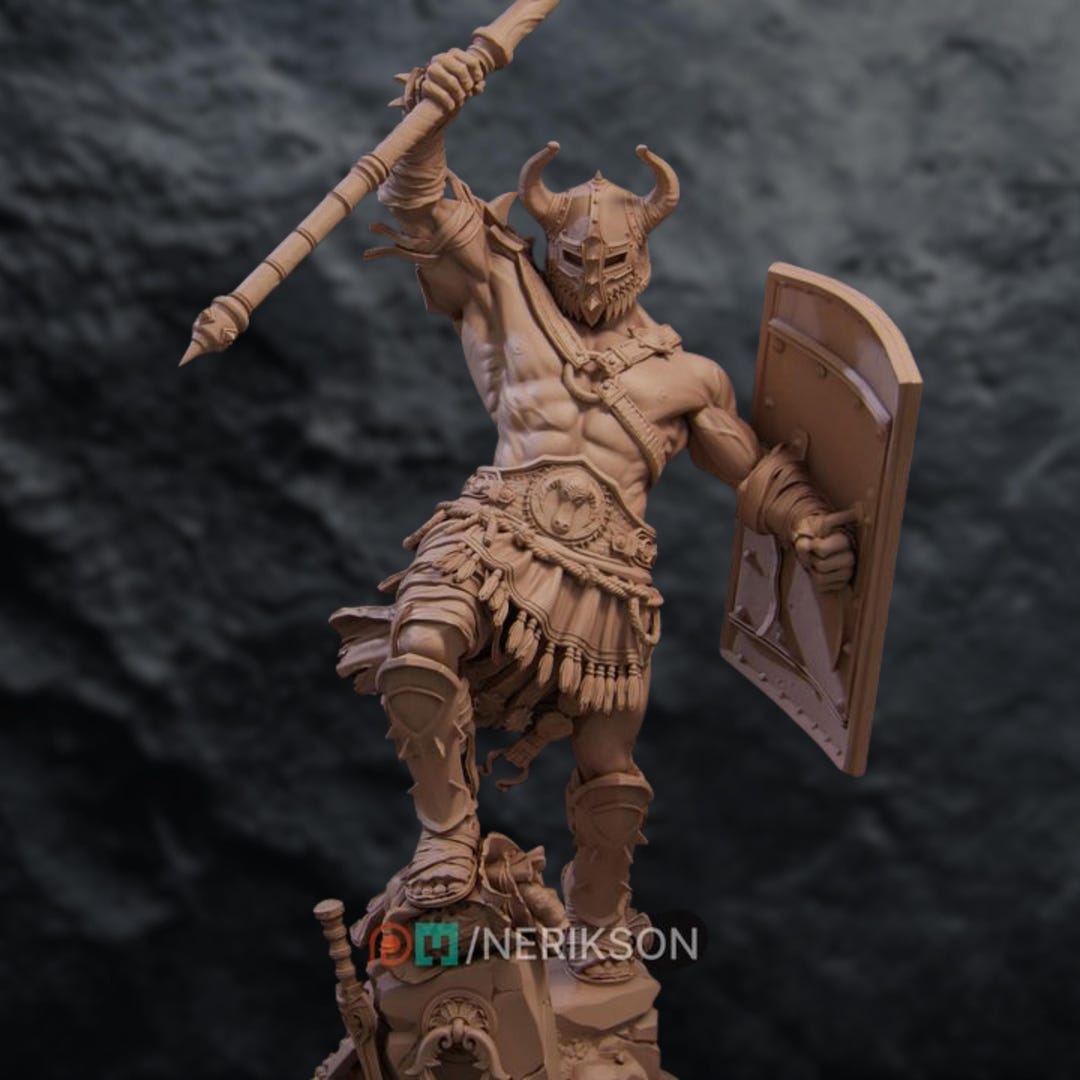 Resin Roman Gladiator Brute Model Kit | Nerikson, 75mm/140mm Scale - Etsy