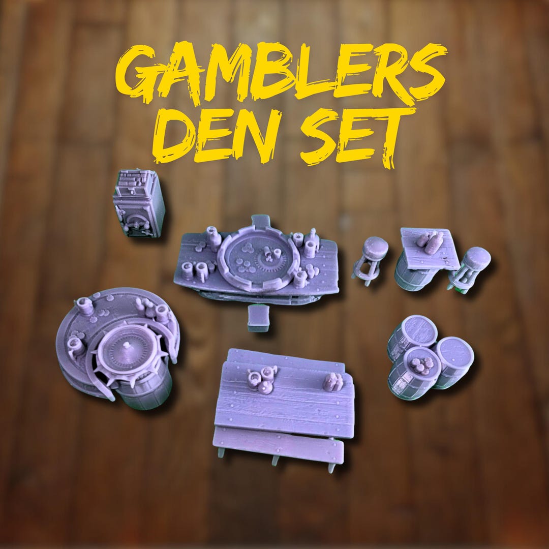 Gambler’s Den Casino Dnd Terrain Set– 28mm & 32mm Dungeons and Dragons ...