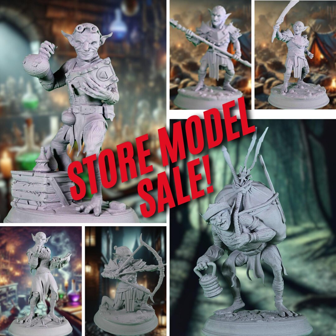 Goblin Mini's Store Model Miniatures Used for Photos 30% Off DM Stash ...
