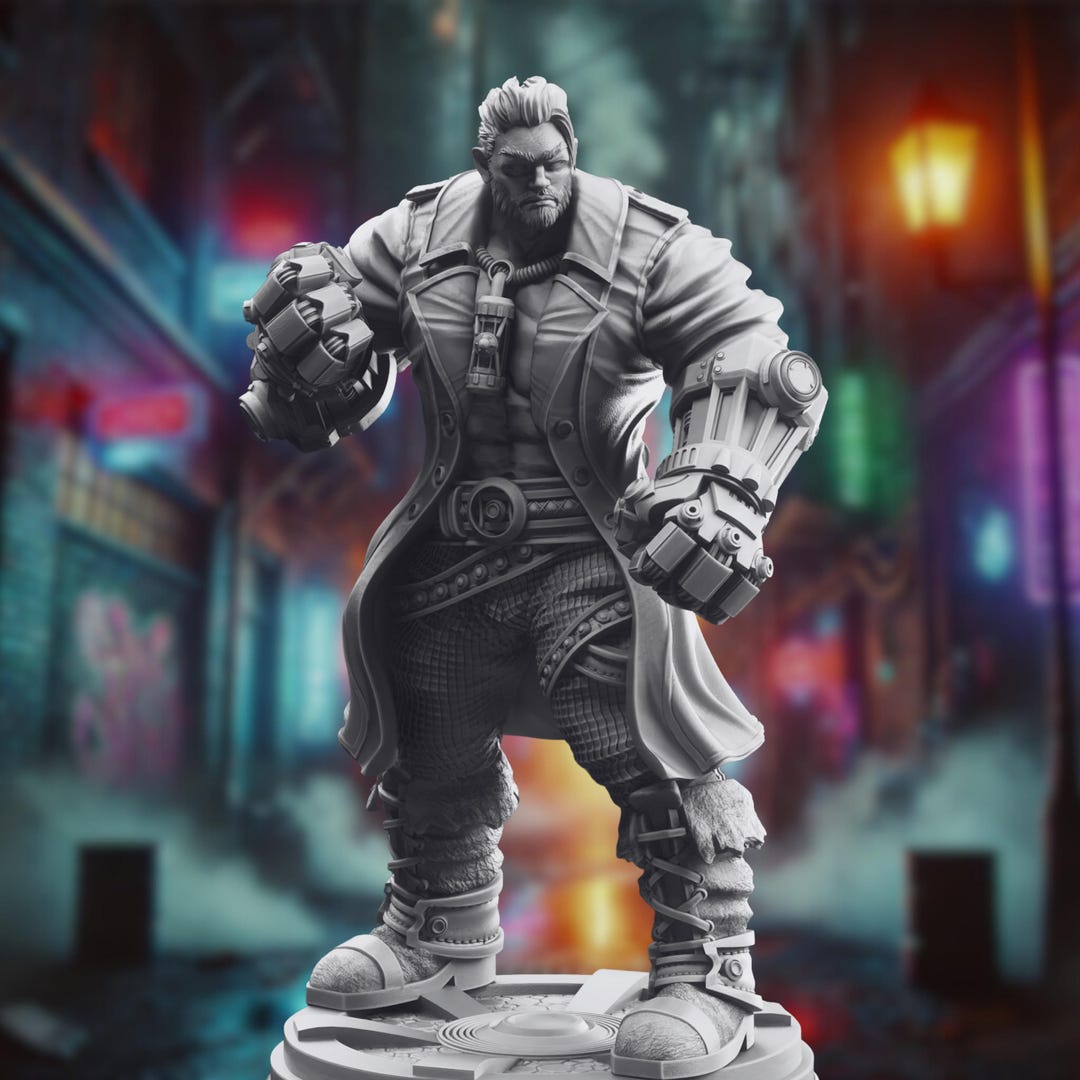 Human Juggernaut Barbarian Mini | Steampunk Tavern Brawler, Unarmed ...