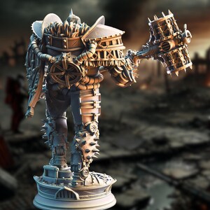 Iron Colossal Warforged Dnd Mini - Warforged Paladin Dungeons and ...