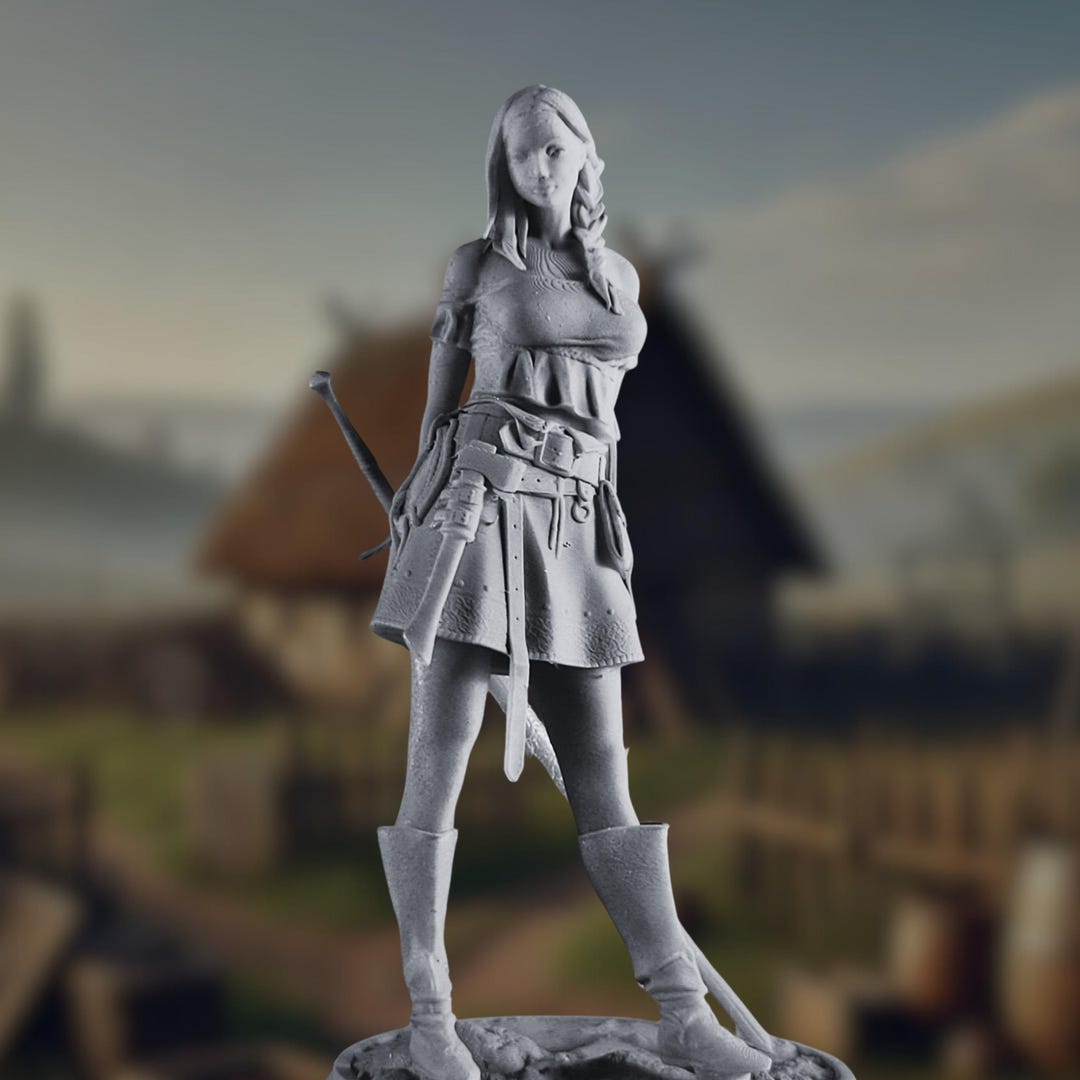 Female Commoner Mini With NSFW Options | Sexy Female Fighter With Sword ...