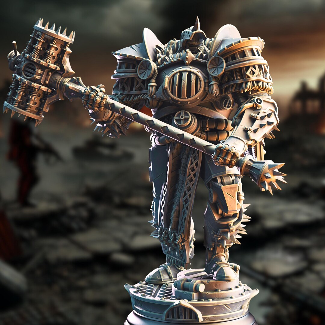 Iron Colossal Warforged Dnd Mini - Warforged Paladin Dungeons and ...
