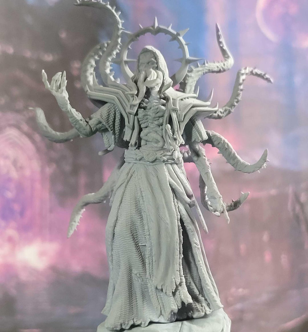 Elder God Mind Flayer Miniature Dungeons & Dragons 3D Printed Boss ...