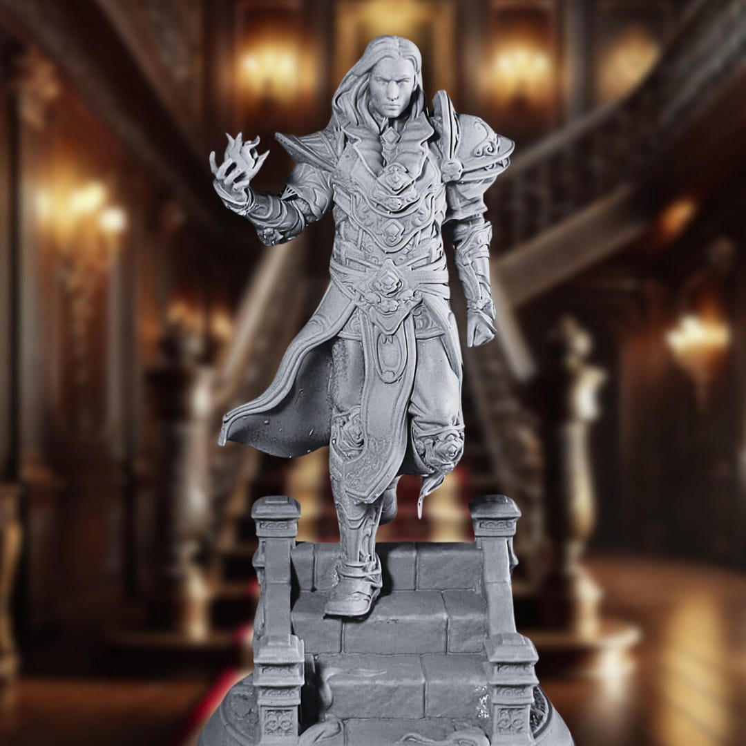 Human Sorcerer Mini | Noble Lord Wizard | Elf Warlock Miniature ...