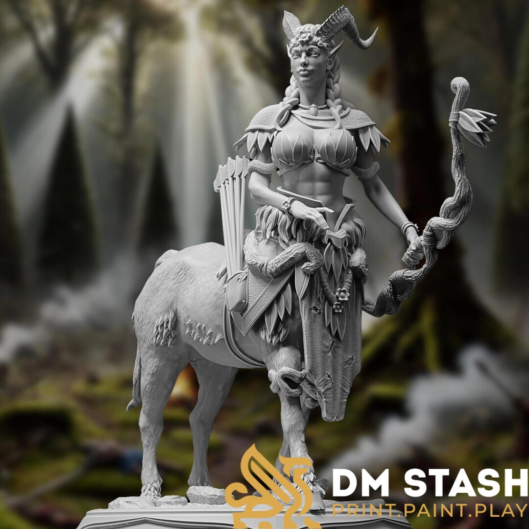Resin Centaur Ranger Miniature: Forest Archer RPG Mini - DM Stash - Etsy