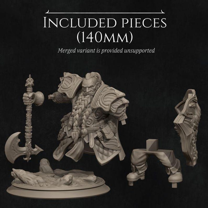 Dwarf Paladin Miniature: Dwarven Cleric/fighter Model - Nerikson Design ...