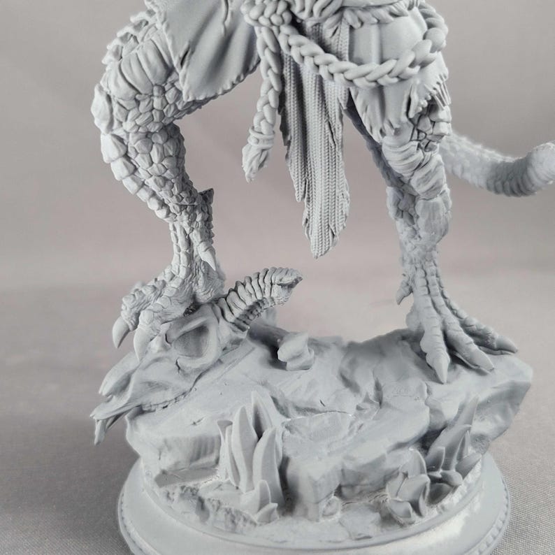 Dragonborn Monk Mini | 3D Printed Tabletop Paintable Mini, Multiple ...