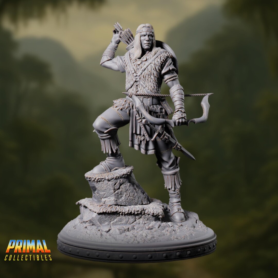 Woodland Ranger Mini | Beast Master or Hunter Miniature | Jungle Archer ...