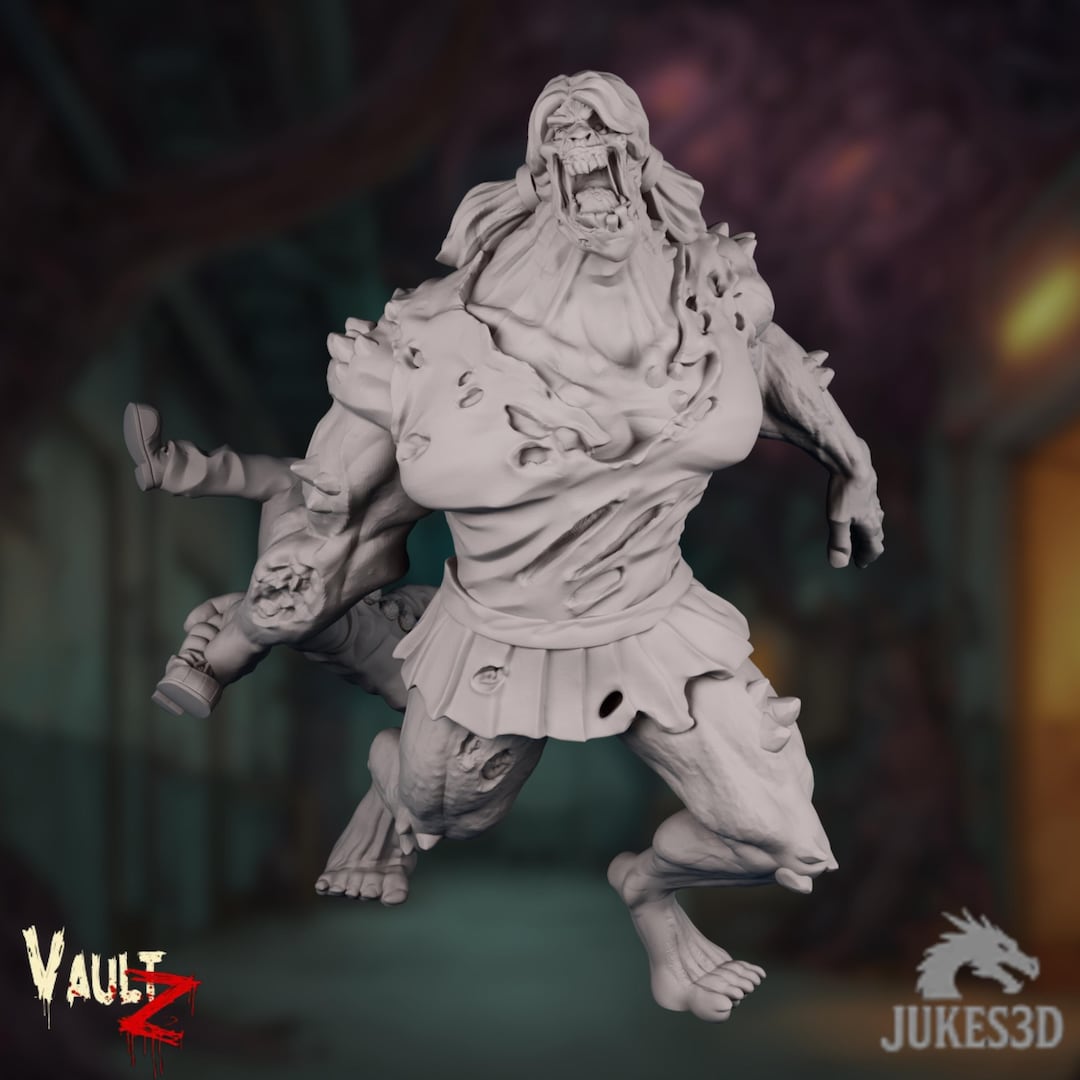 Hulking Little Girl Mutant Zombie Miniature | Freakshow Brute Thrower ...