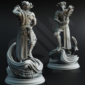 Tiefling Warlock Rogue Miniature – Arcane Trickster for Tabletop Rpgs ...