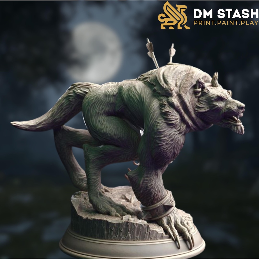Feral Werewolf Stalker Mini | Cursed Pack Runner for Night Time ...
