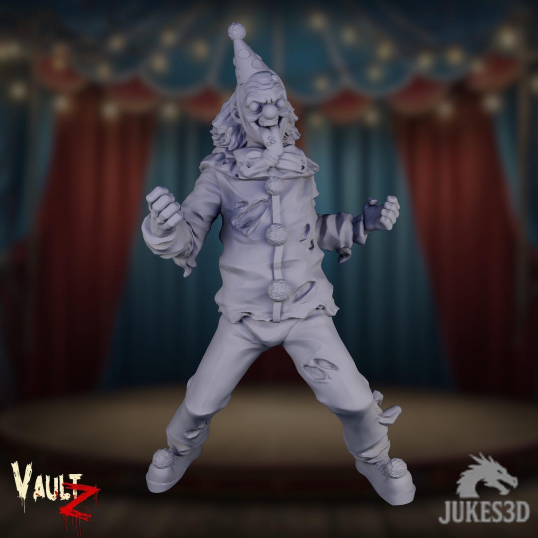 The Crooked Clown | Zombie Circus | Undead Performer Miniature | by ...
