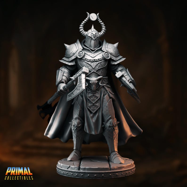 Twilight Paladin Mini | Arcane Oathbreaker Knight Miniature With ...