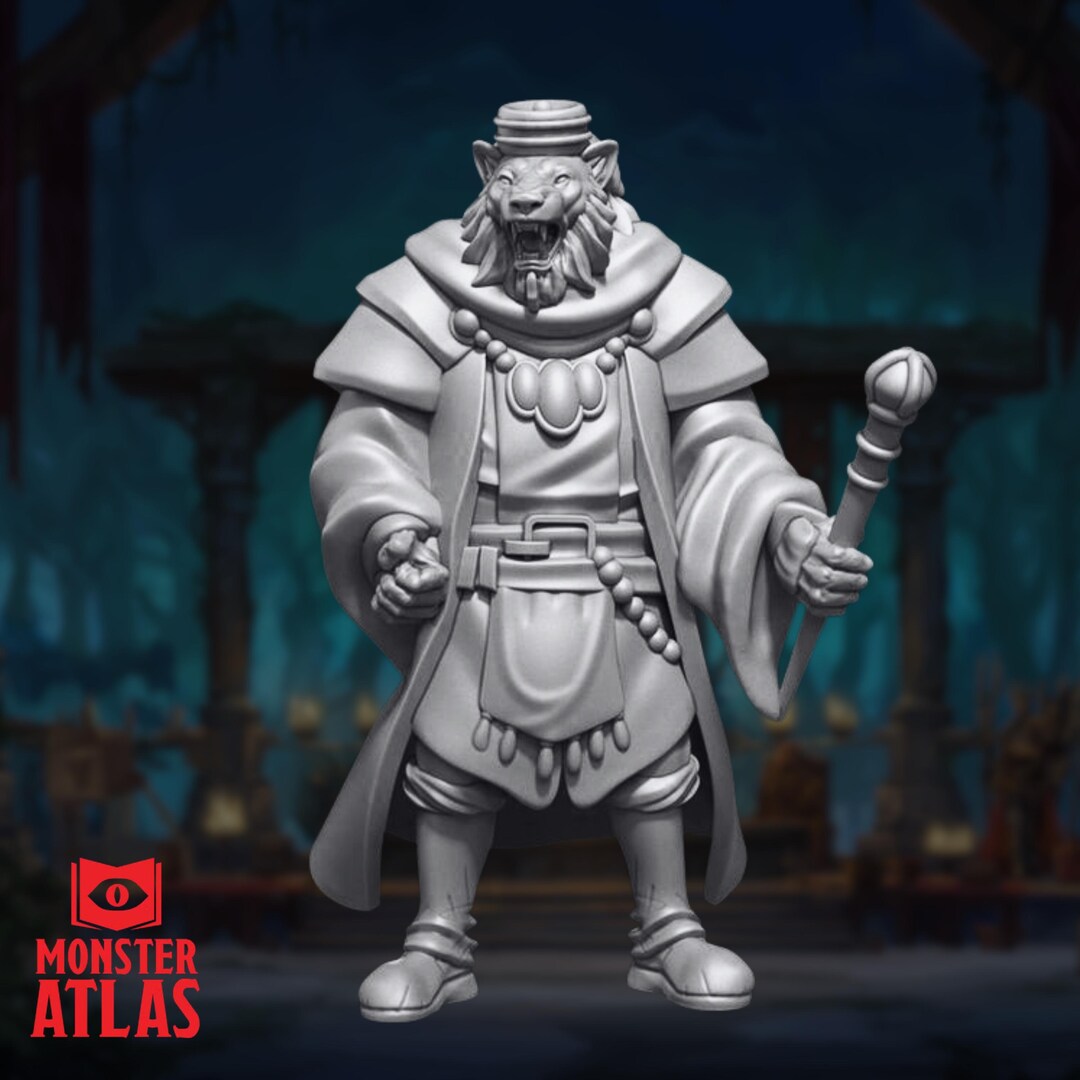 Rakshasa Mini | Tiger Demon Sorcerer Miniature | Villainous NPC Boss ...