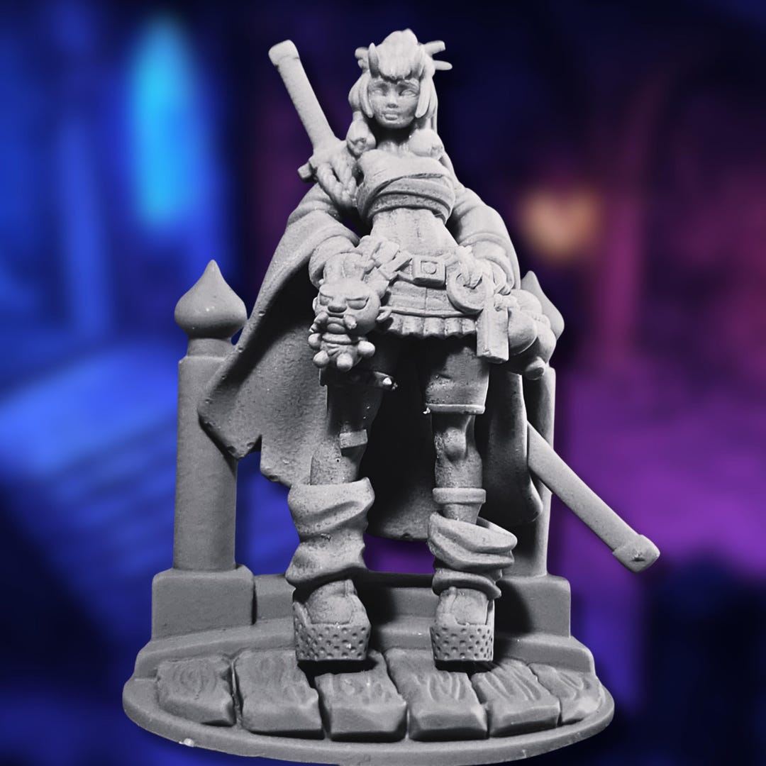 Female Oni Mini W/ NSFW Options | Oni Fighter Miniature | by Gaz Mini's - Etsy