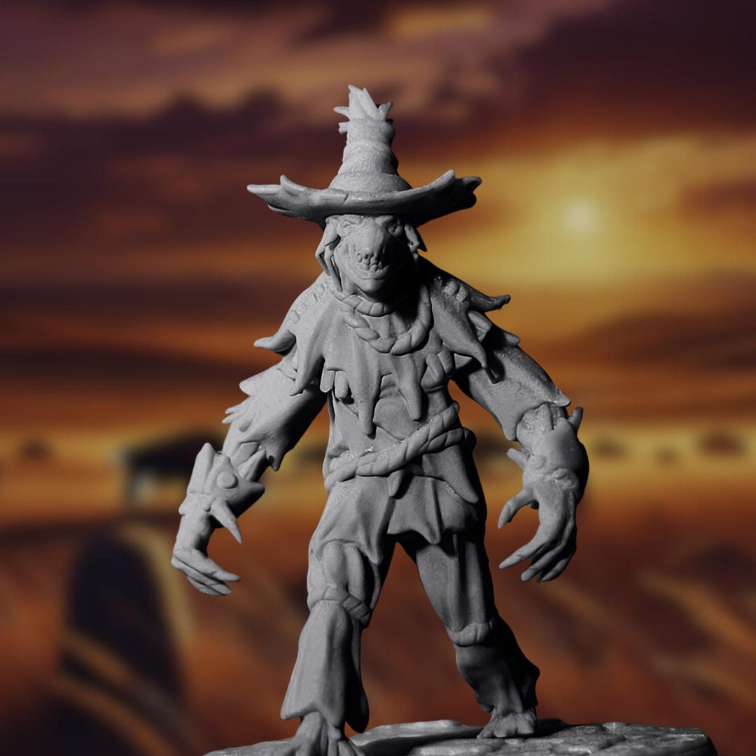 Animated Scarecrow Mini | Cursed Harvest Guardian Miniature for TTRPG ...