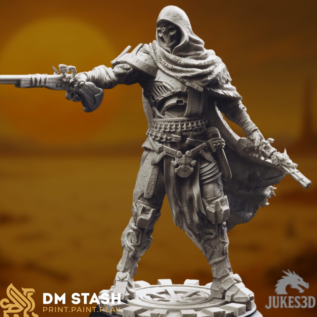 Warforged Gunslinger Mini | Clockwork Marksman Miniature | by DM Stash ...