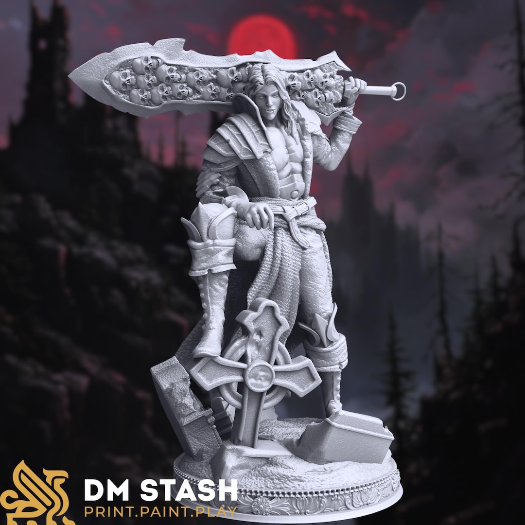 Vampire Barbarian With Greatsword Mini | Gothic Undead Battle Master ...