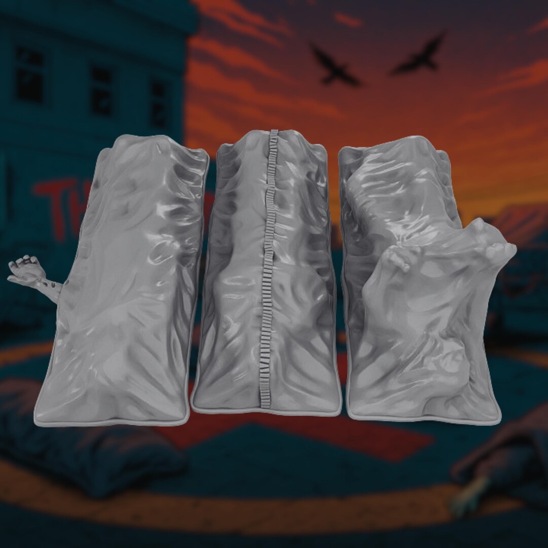 Body Bag Terrain Prop Set | Zombie Corpse Bags for Post-apocalyptic ...