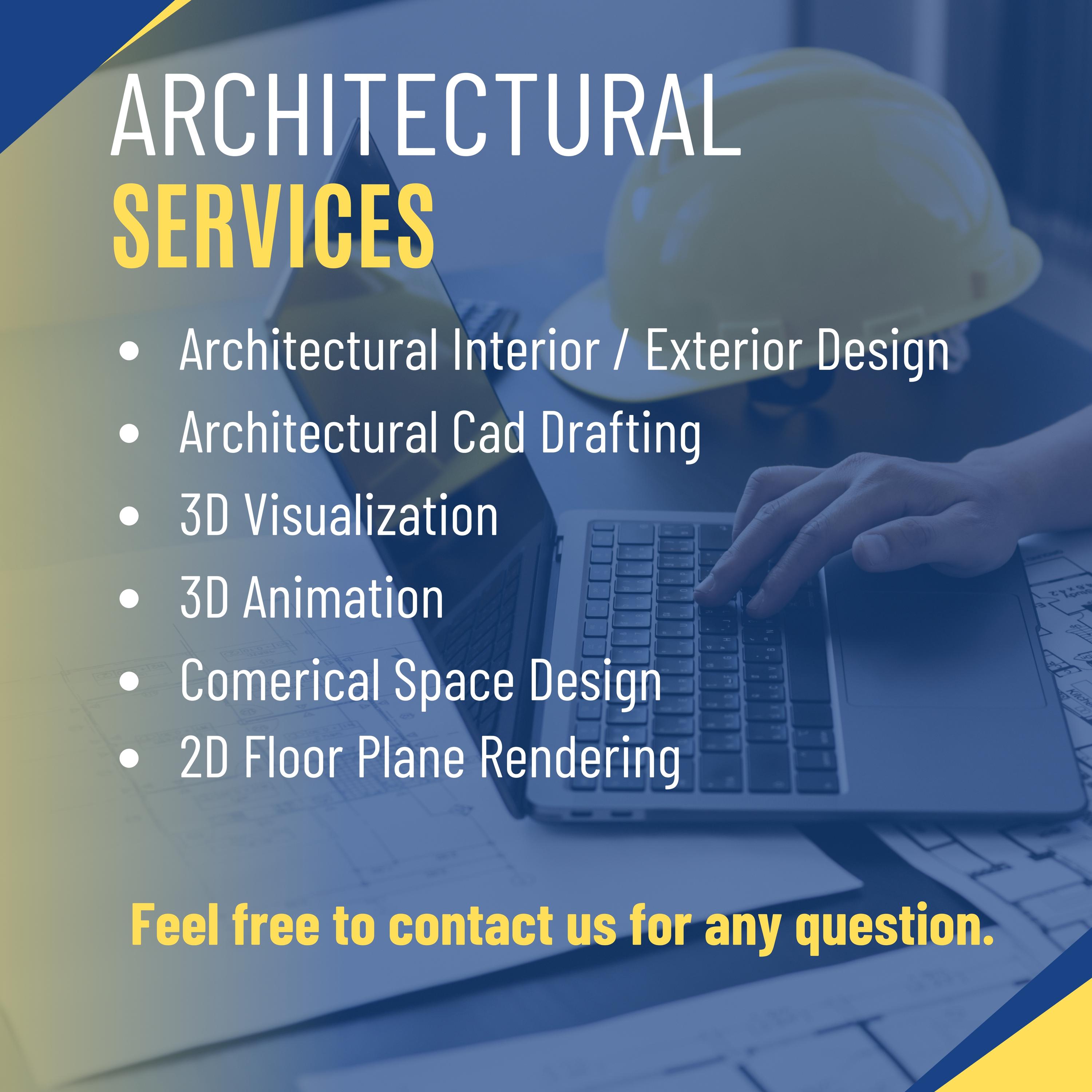 Custom Home Office Design 3D Render | Commercial Interior Design ...