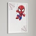 Spiderman Poster Set of 3 Custom Print , Superhero Themed Nursery Decor ...