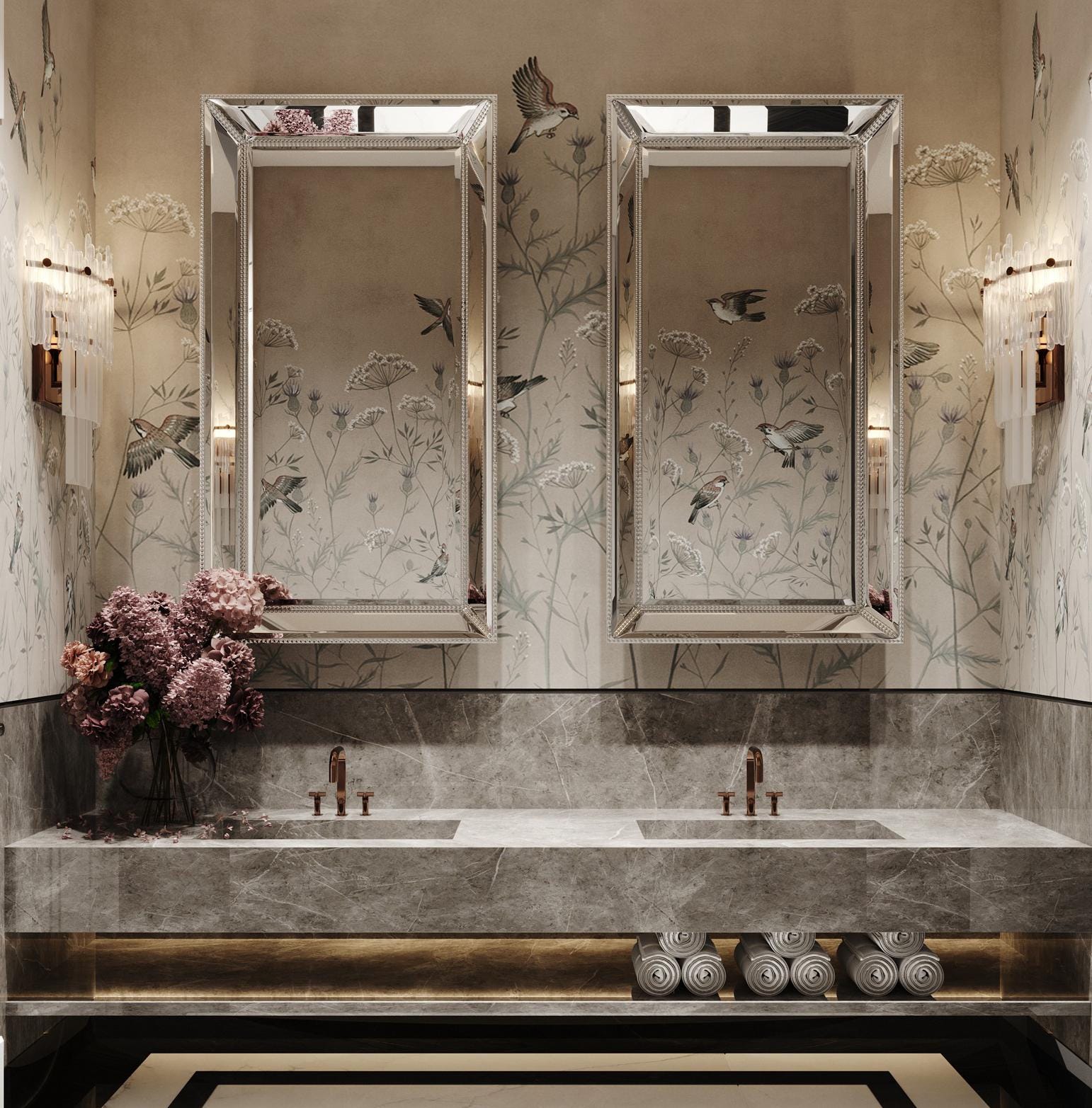 Custom Bathroom Design 3D Render | İnterior Design Service, Bathroom ...