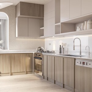 Custom Kitchen Interior Design 3D Render | Kitchen Renovation, 3D ...