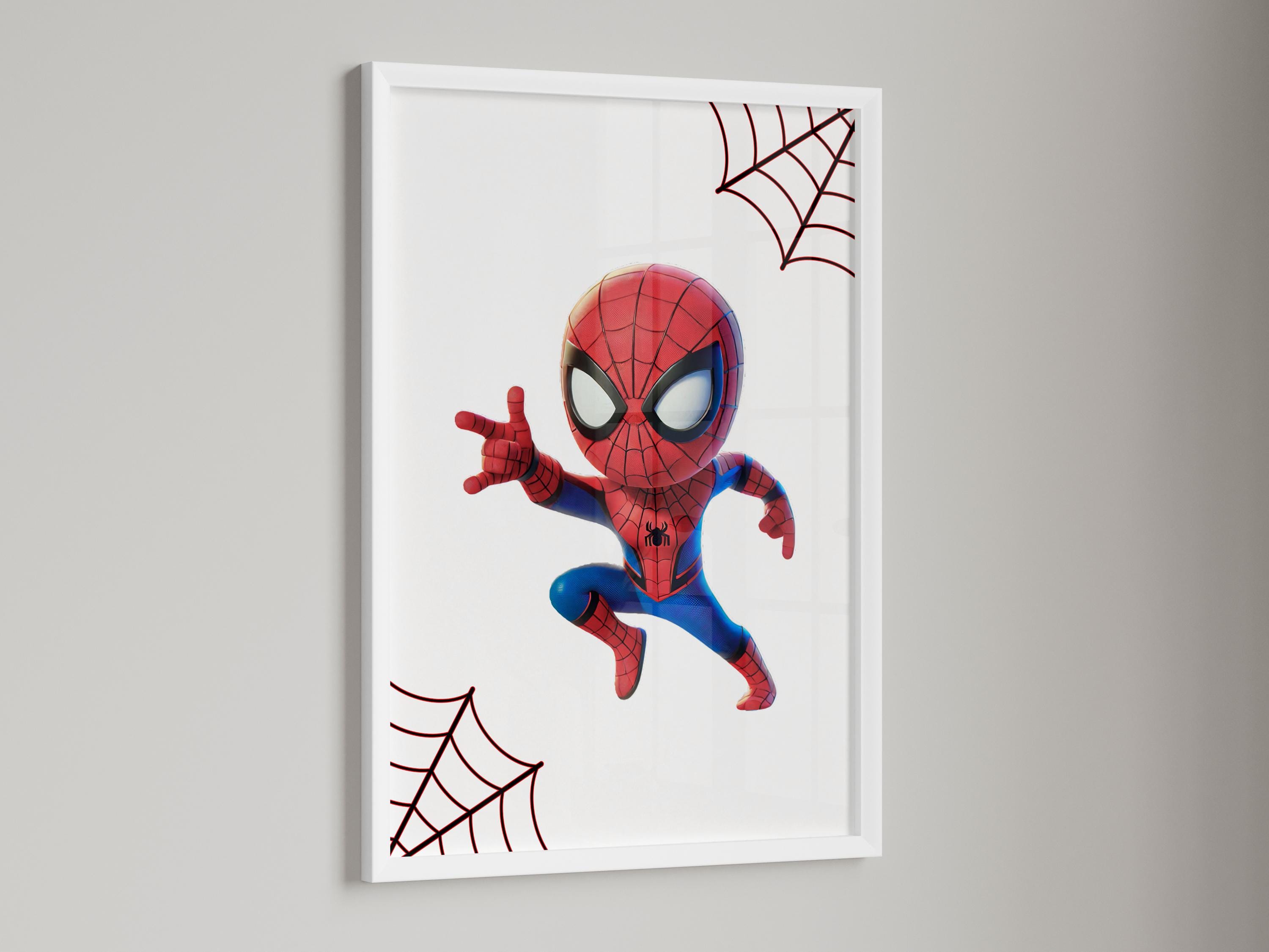 Spider Man Wall Art, Set of 6 Prints, Spider Man Prints for Little Boys ...