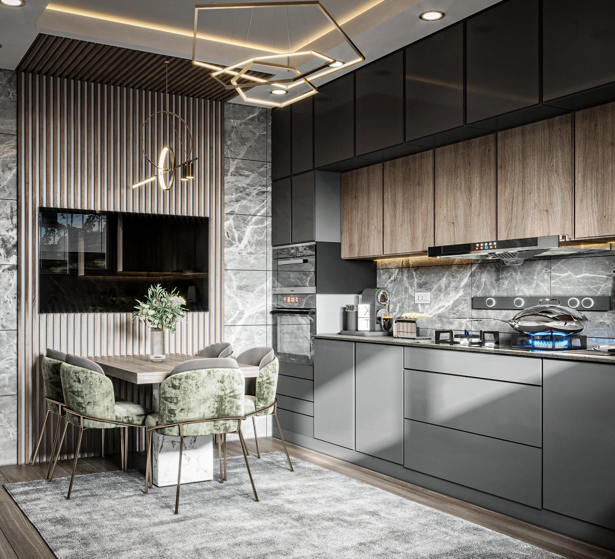 Kitchen 3D Render Service | Professional 3ds Max Kitchen Visualization ...