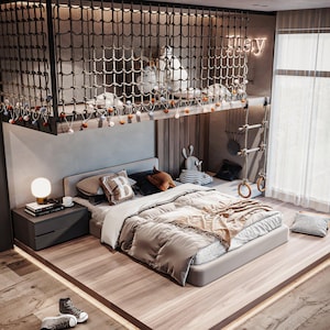 Custom Kids Bedroom Design 3D Render | Interior Design Service, Nursery ...