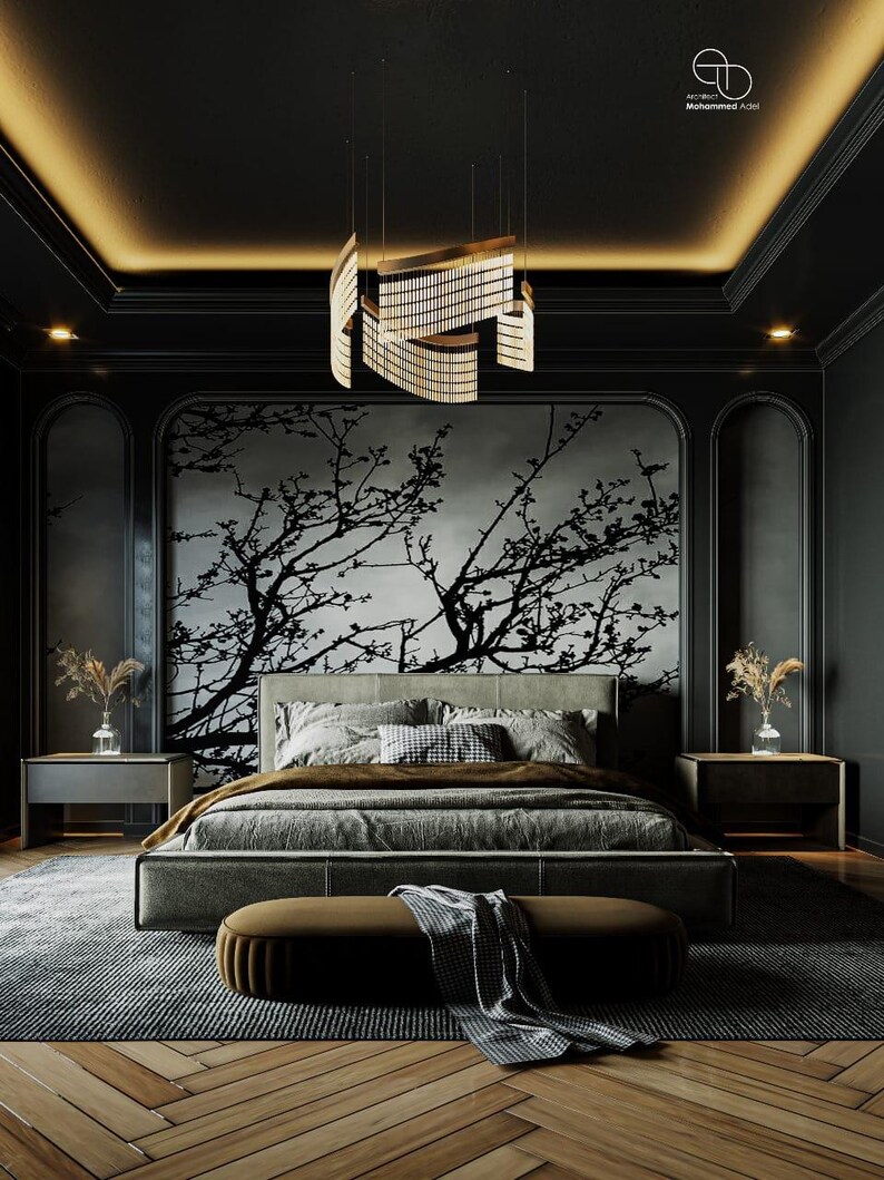 Custom Master Bedroom Design 3D Render | Interior Design Service, Home ...