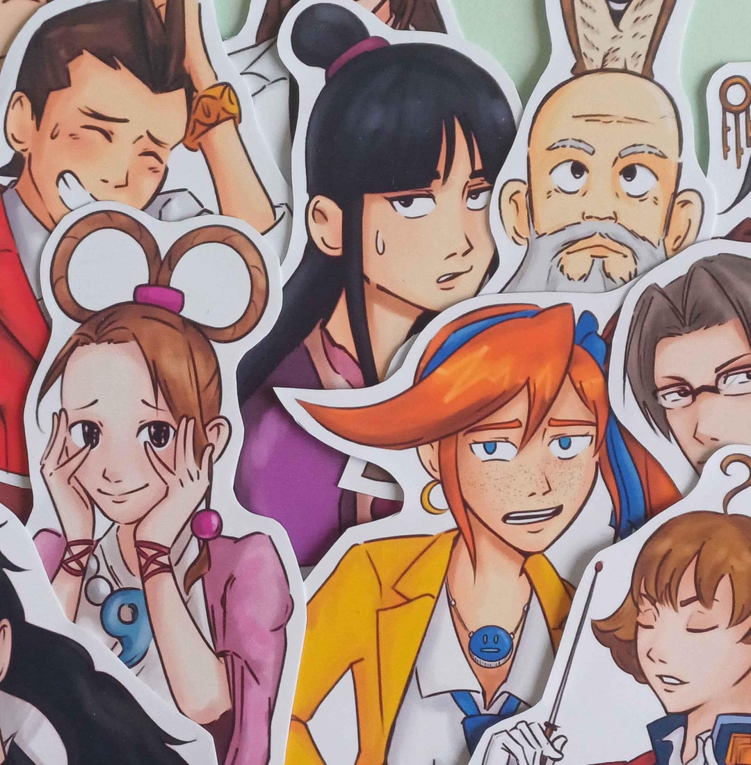 Ace Attorney Stickers - Etsy