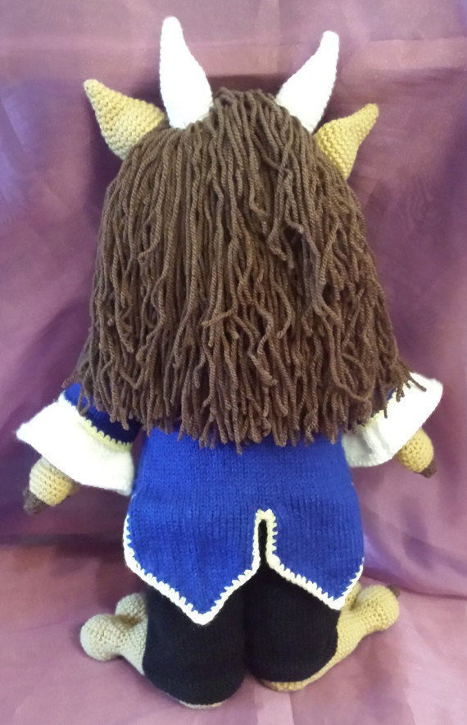 Beauty & the Beast - Crochet Doll and Beast With Knitted Clothing ...