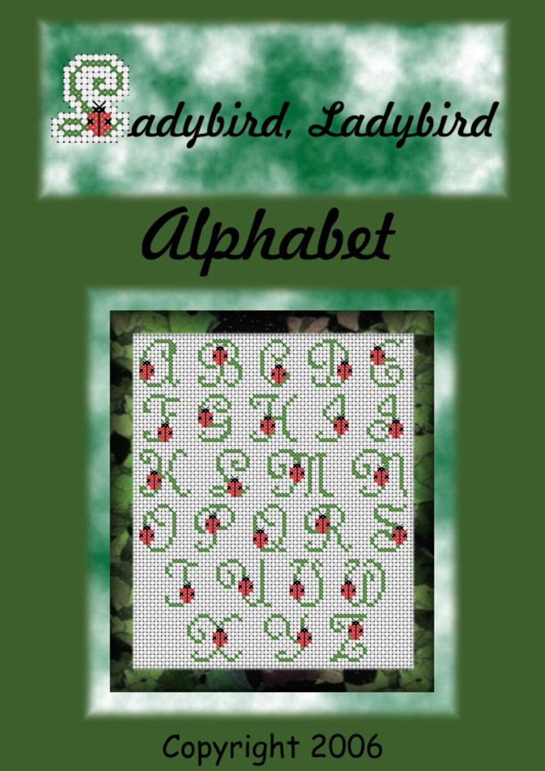 Cross Stitch Pattern - Ladybird Alphabet - Etsy