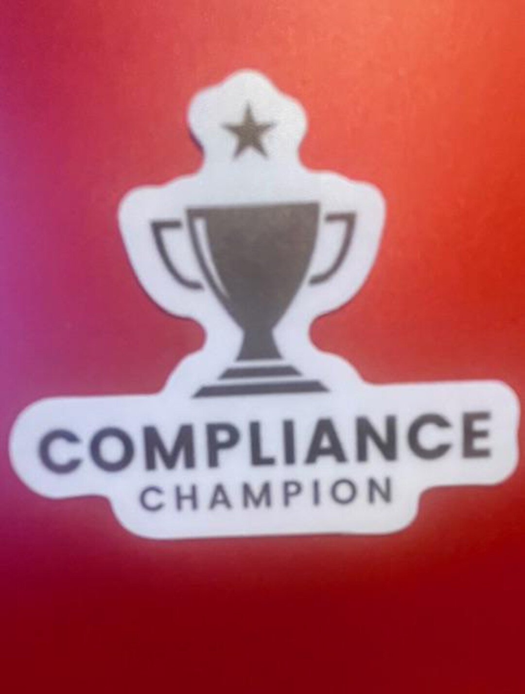 Compliance Champion Stickers Version 2 - Etsy