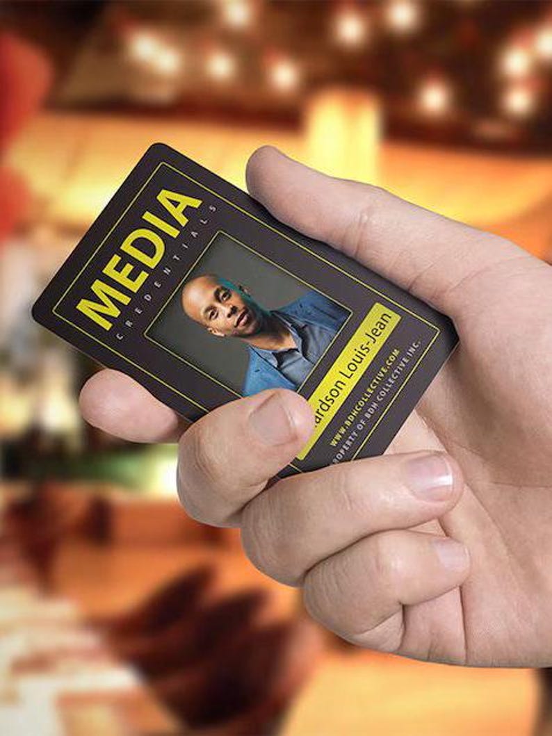 Full Color Plastic Photo ID Badges & PVC Cards - Both Side Printed ...